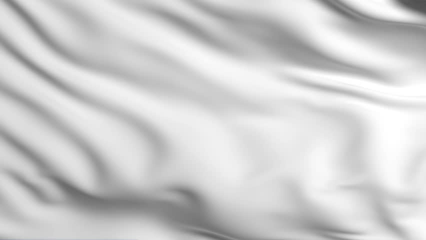 Seamless Loop Of A Realistic Waving White Flag Stock Footage Video 