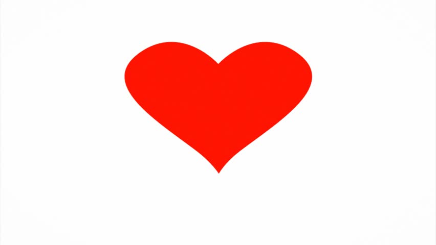 High Definition. Red Pulsing Heart Animation On A White Background ... High Definition. Red Pulsing Heart Animation On A White Background ...