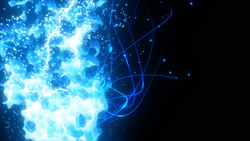 Realistic Blue Fire 4k Cgi arkistovideomateriaali (täysin rojaltivapaa ...