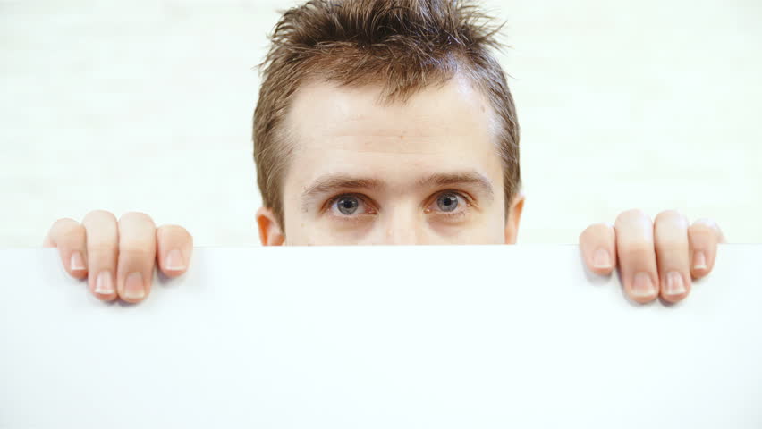 Peeking Tom Look Over a Stock Footage Video (100% Royalty-free ...