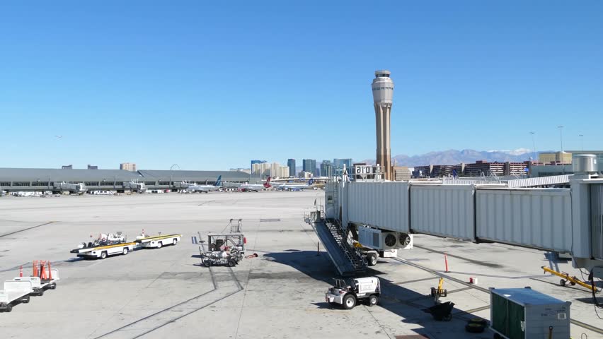 Airport Terminal View Background, Air Stock Footage Video (100% Royalty ...