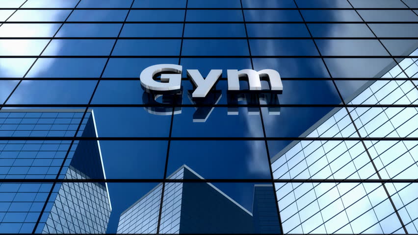 Gym Building Blue Sky Timelapse. Stock Footage Video 10166003 ...