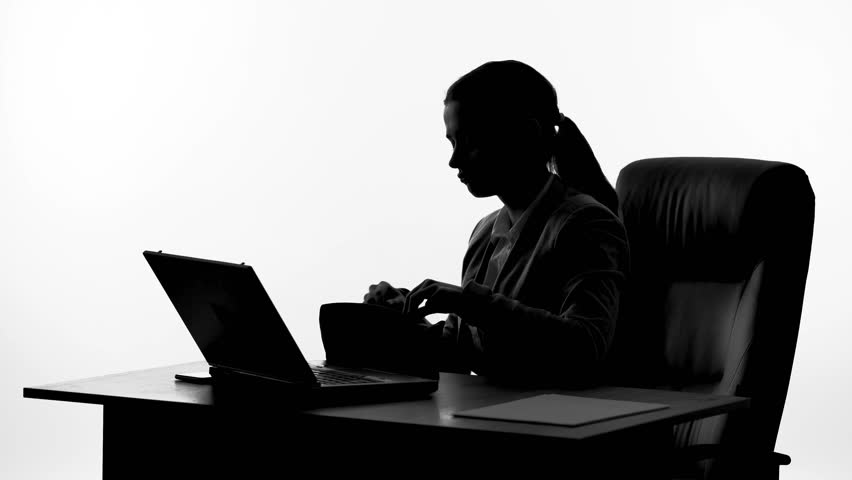 Female Secretary Doing Makeup at Stock Footage Video (100% Royalty-free ...