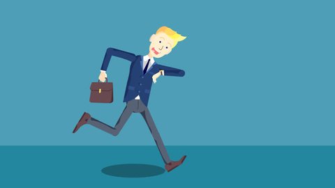 Running Late Cartoon Stock Video Footage - 4K and HD Video Clips ...