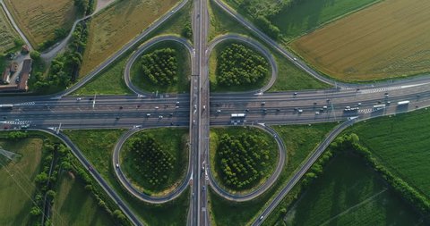 Highway Cloverleaf Stock Video Footage - 4K and HD Video Clips ...