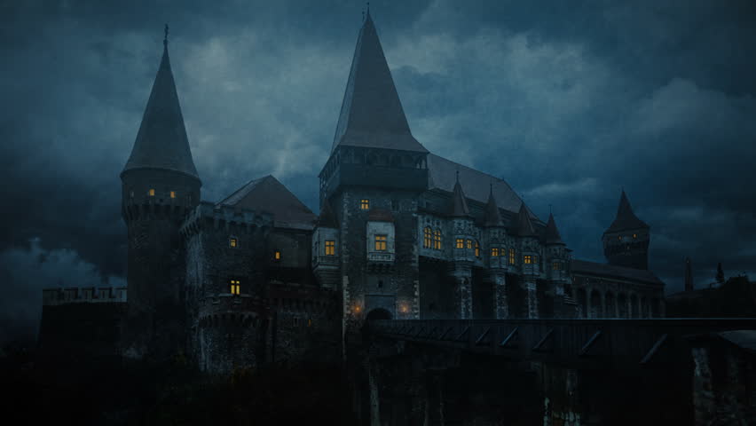 Transylvanian Castle in a Stormy Stock Footage Video (100% Royalty-free ...