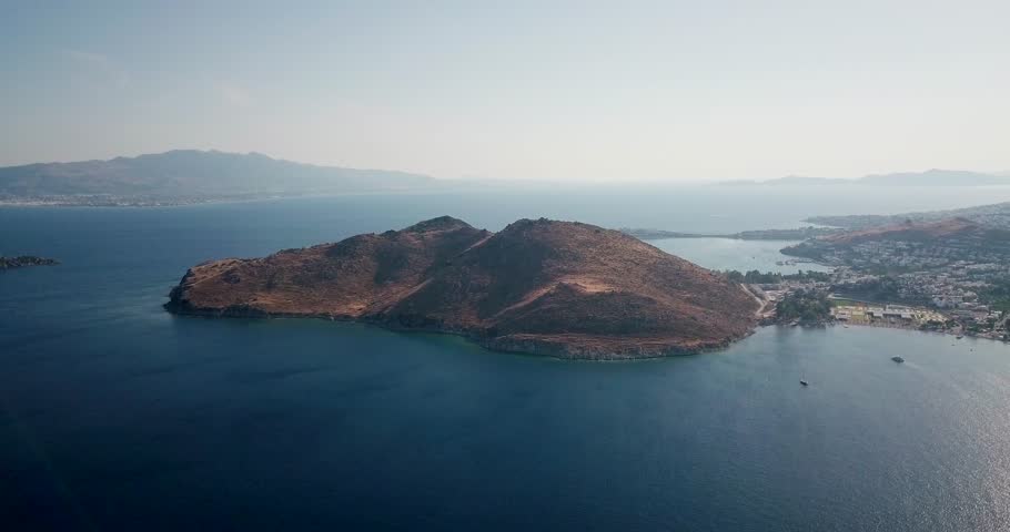 Landscape with ocean and hotels in Turkey image - Free stock photo ...