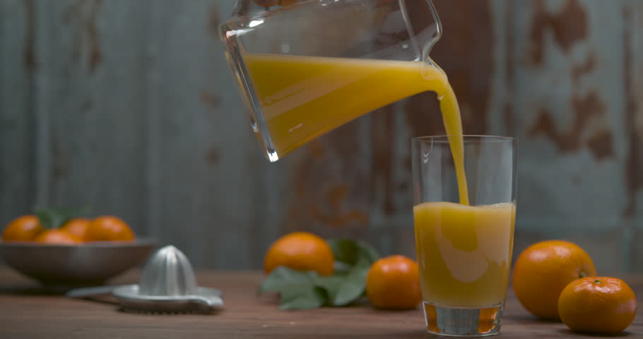 Orange Juice Being Poured in Stock Footage Video (100% Royalty-free ...