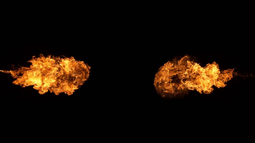 Fire Flames Shooting with High Stock Footage Video (100% Royalty-free ...