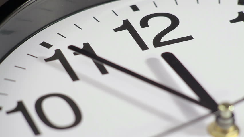 Clock Black On The Wall, 12:00 Stock Footage Video 10230788 - Shutterstock