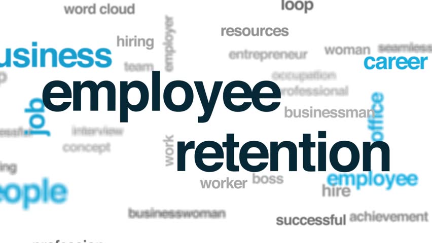 Employee Retention Animated Word Cloud. Stock Footage Video (100% ...