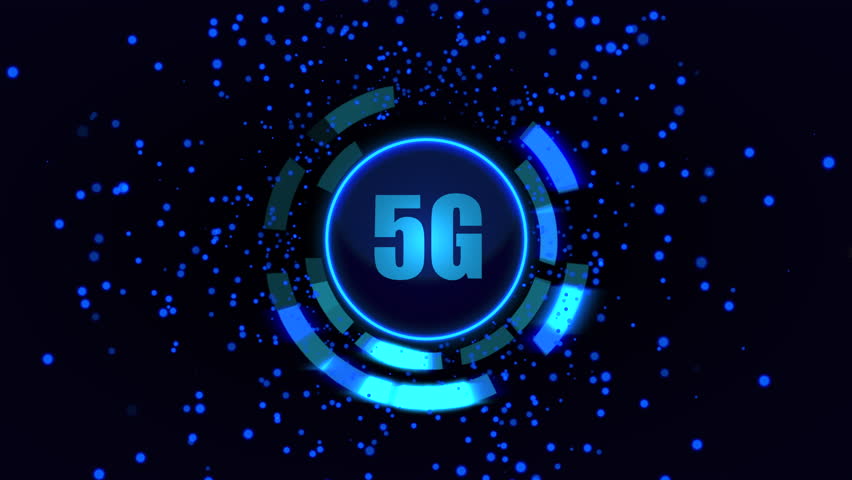 Digital Animation 5g Logo Against Stock Footage Video (100% Royalty ...
