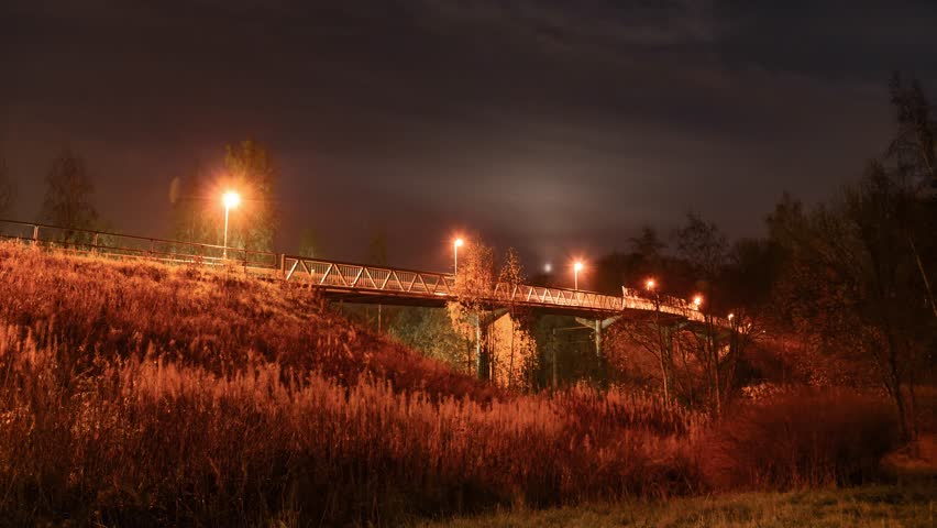 Night Time Bridge in Finland image - Free stock photo - Public Domain ...