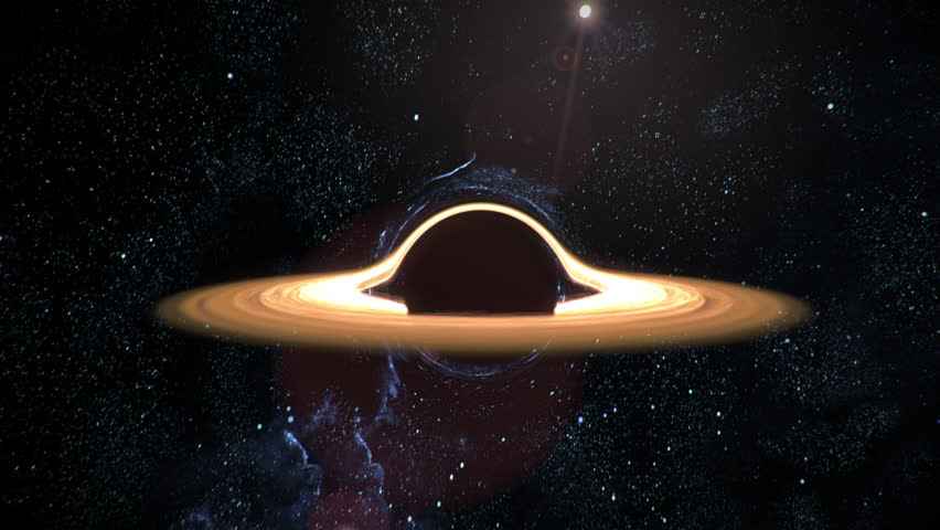 Black Hole with Gravitational Lens Stock Footage Video (100% Royalty ...
