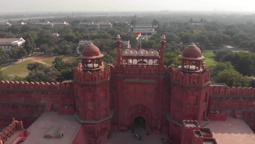 Red Fort Aerial View in Delhi, India image - Free stock photo - Public ...