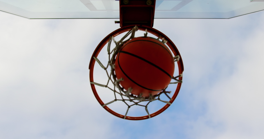 Basketball going into the hoop image - Free stock photo - Public Domain ...