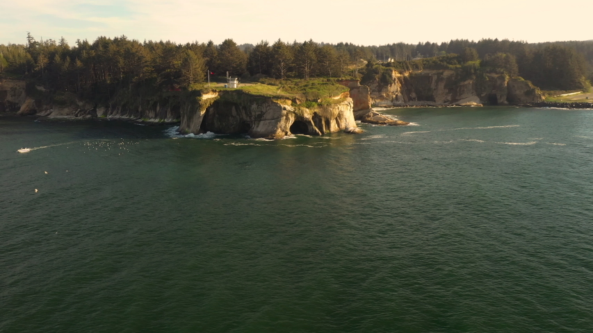 Cliffs and landscape on the Coastline in Oregon image - Free stock ...