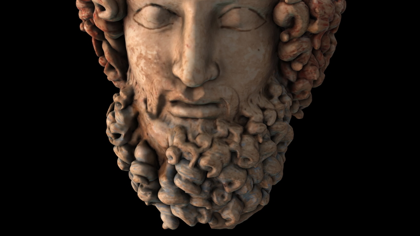 Head of the Greek God Stock Footage Video (100% Royalty-free ...