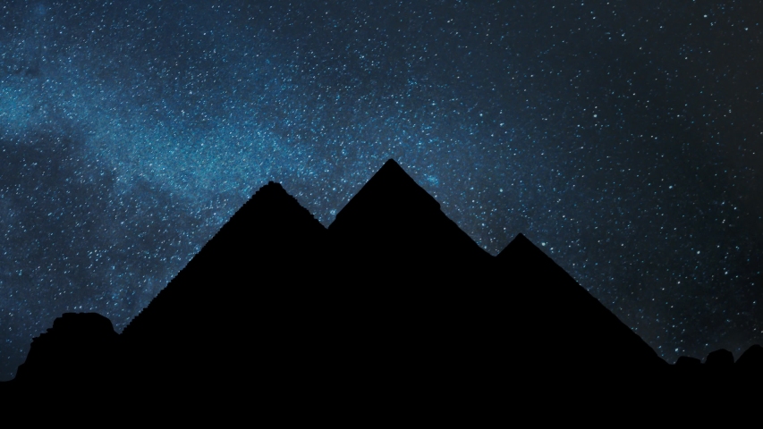 Pyramids at night in Giza, Egypt image - Free stock photo - Public ...
