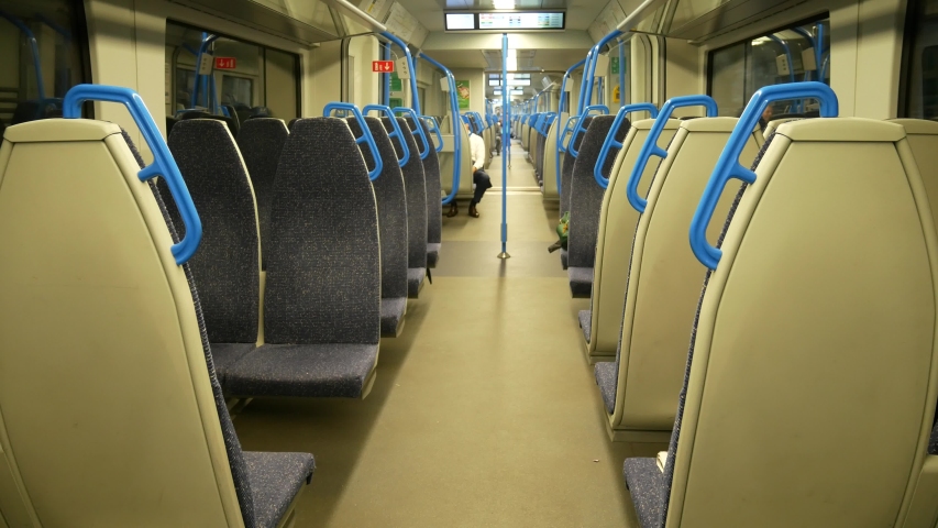 Inside Moving Train in London Stock Footage Video (100% Royalty-free ...