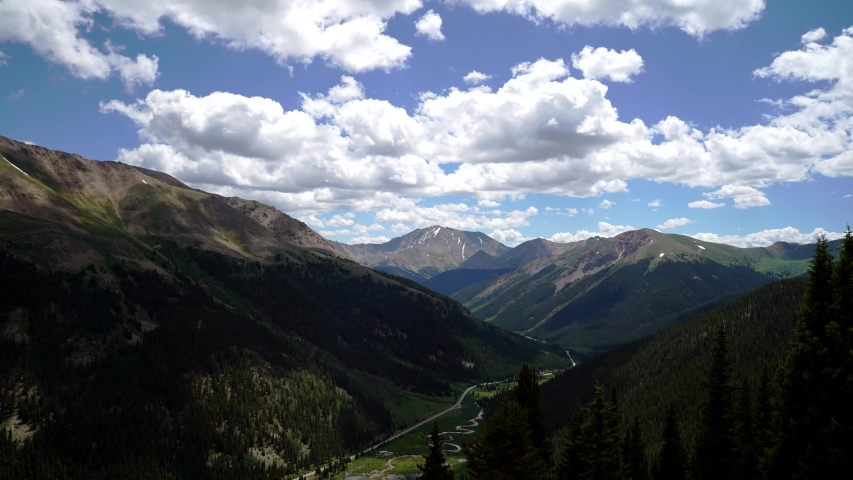 Clouds over the lake and mountains in Colorado image - Free stock photo ...
