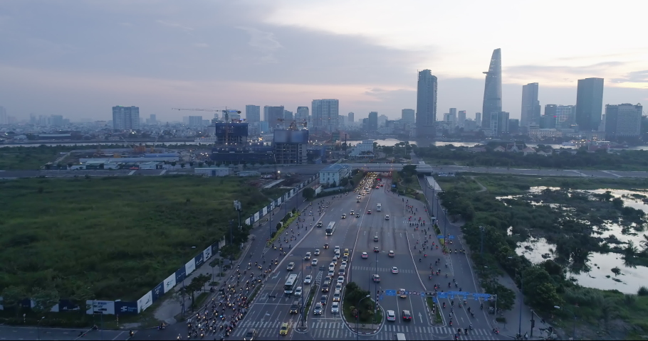 Skyline and Cityscape in Saigon, Vietnam image - Free stock photo ...