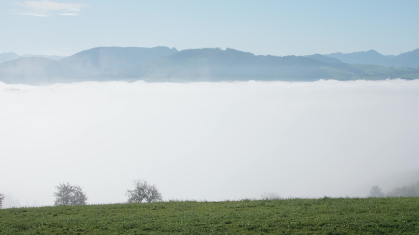 Autumn landscape with Fog scenery image - Free stock photo - Public ...