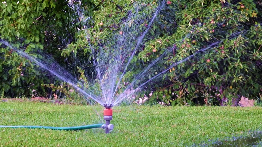 Watering device on the farm in the farm landscape image - Free stock ...