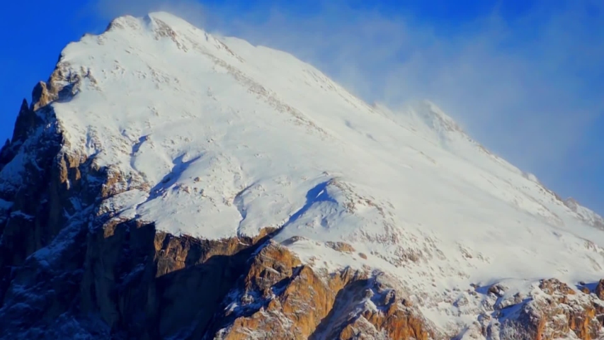 Snow-capped Mountain Peaks with Trees image - Free stock photo - Public ...