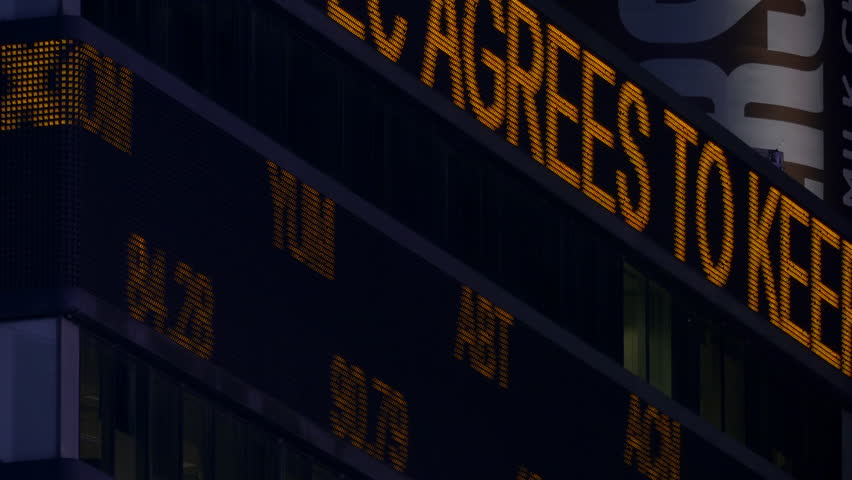 Stock Market LED Ticker Board Stock Footage Video 872272 | Shutterstock