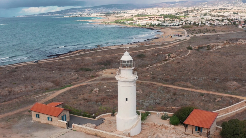Landscape of the coast with ruins in Cyprus image - Free stock photo ...