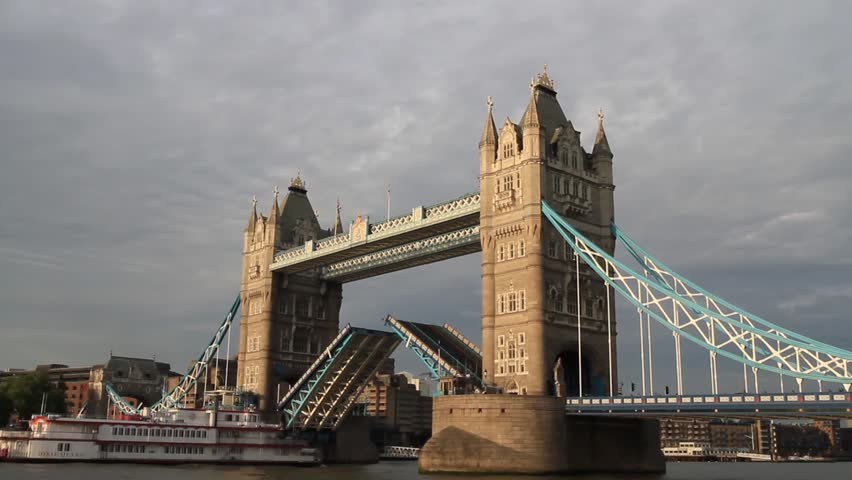 Famous English Drawbridge Landmark Tower Bridge London Skyline England ...