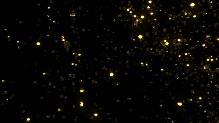Swarm Of Yellow Glowing Orbs And Particles - Seamless Background (FULL ...