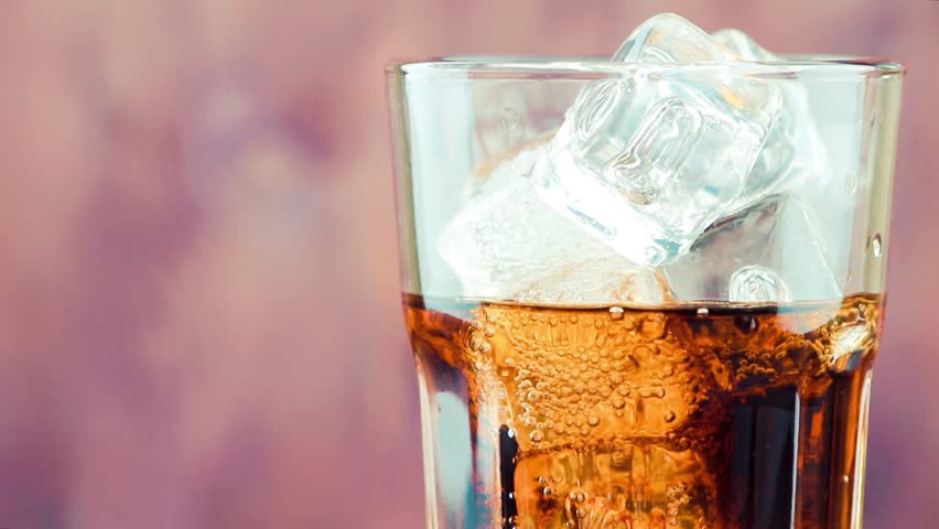 Pouring Fresh Coke with Ice Stock Footage Video (100% Royalty-free ...