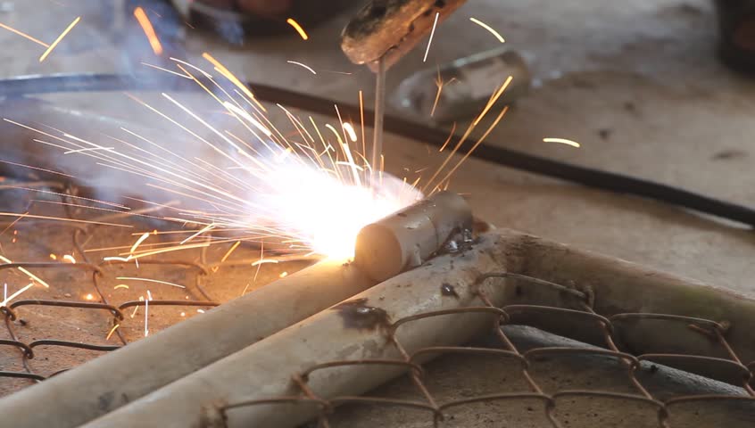 Close-up Of Quartz And Glass Welding Made With Gas High Temperature ...