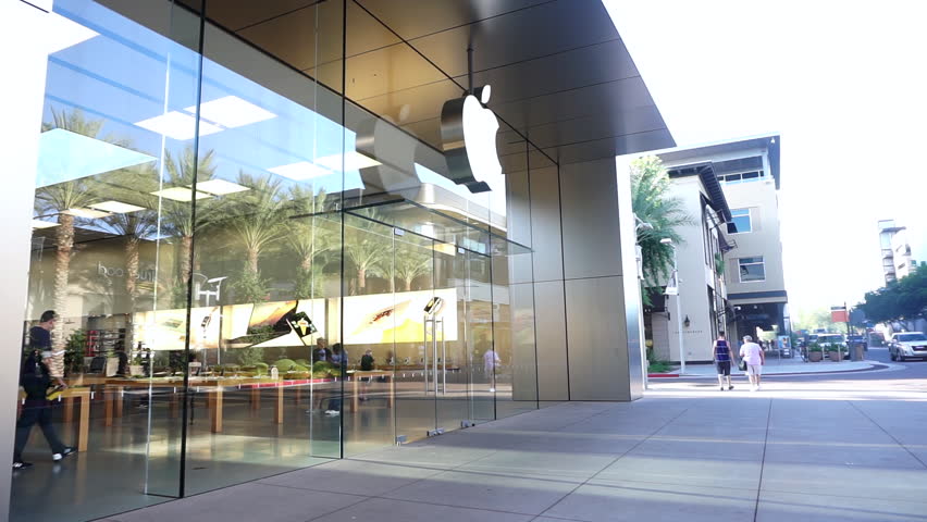 Scottsdale,aug 15th,usa Apple Store in Stock Footage Video (100% ...