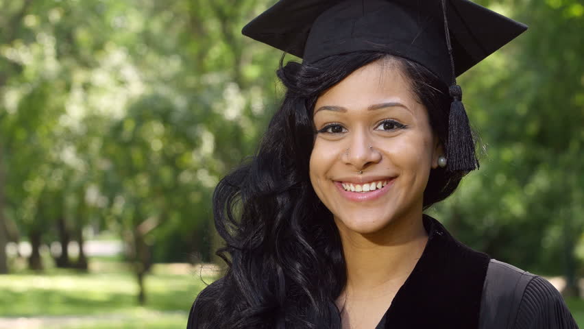 Young Hispanic Female Student Graduate Stock Footage Video 4776269 ...