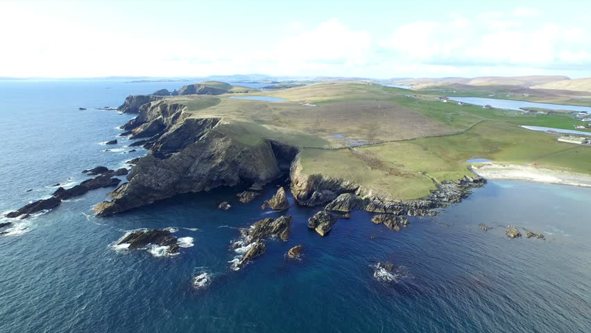 Stock video of aerial shot off the dramatic coast | 11393666 | Shutterstock