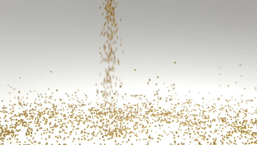 Videoclip de Super Slow Motion Mustard Seeds Falling on | Shutterstock