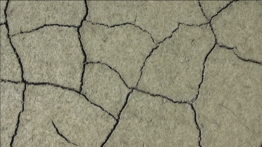 ULTRA HD 4K Closeup, Detail Of Dry Ground, Mud Barren Terrain, Concept ...