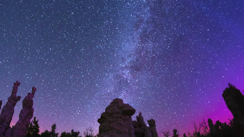 Amazing Milky Way Timelapse in Stock Footage Video (100% Royalty-free ...