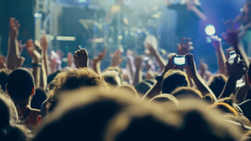 4k Big Crowd at Concert Stock Footage Video (100% Royalty-free ...