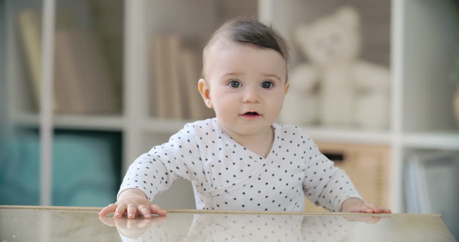 Happy Baby Boy Slapping the Stock Footage Video (100% Royalty-free ...