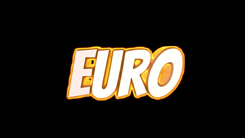 Stock Video Clip of euro. text on fire. word in fire.high | Shutterstock