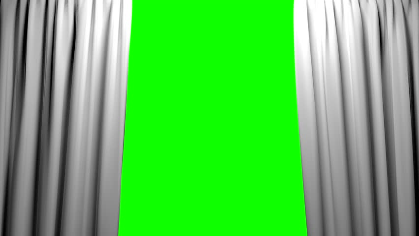 Window Curtain In Wind On Green Screen - Digital Animation Stock ...