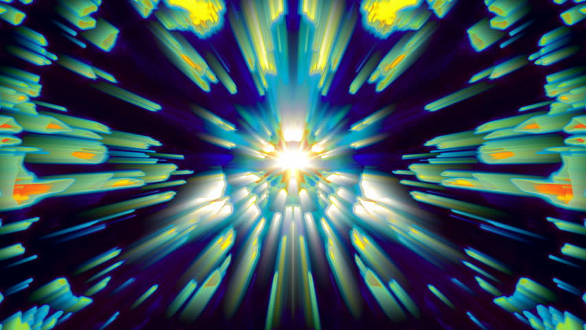 Seamless 3d Animation Of Sci-fi Fantasy Dimensional Tunnel Path Or Warp ...