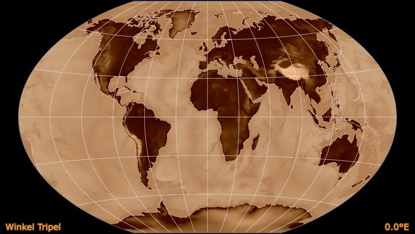 Old World Map Morph To New World Map. Alpha Stock Footage Video 583099 ...