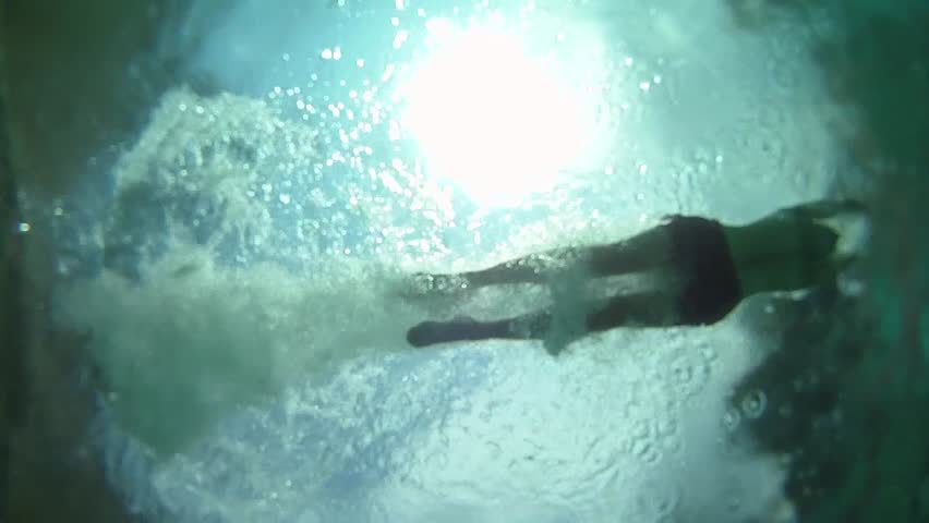 people-swimming-and-diving-in-the-water image - Free stock photo ...