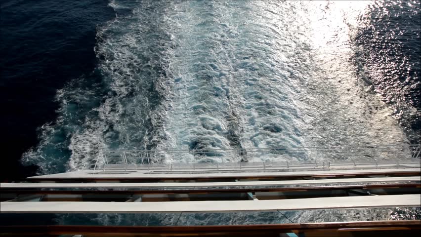 Wake of a Cruise Ship Stock Footage Video (100% Royalty-free) 12769826 ...