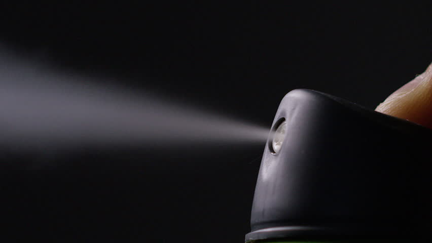 Aerosol Can Being Sprayed Against Stock Footage Video (100% Royalty ...